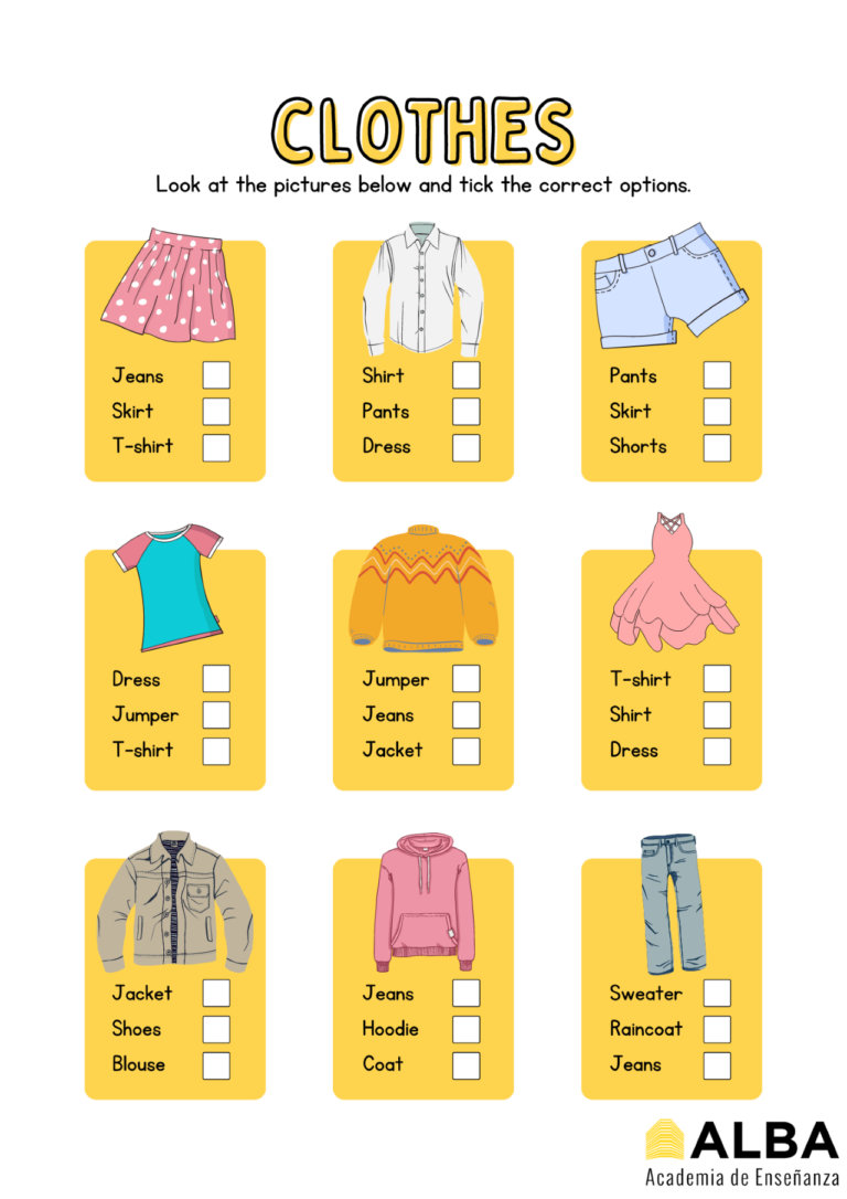 Vocabulario de ropa en Inglés: la Guía más COMPLETA [2025]